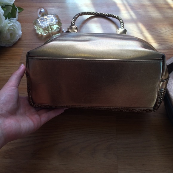Warren Reed | Bags | Gold Vintage Handbag Braided Metallic Purse Bronze ...